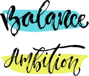 Ambition Inspirational Calligraphy Vector Images (over 150)