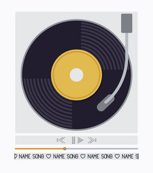 Music player design Royalty Free Vector Image - VectorStock