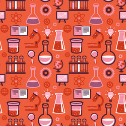 Seamless pattern in flat style Royalty Free Vector Image