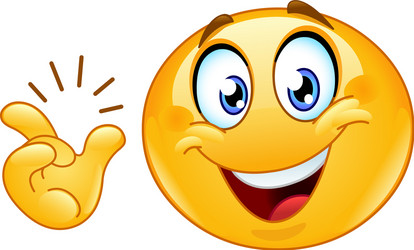 Winning gesture emoticon Royalty Free Vector Image