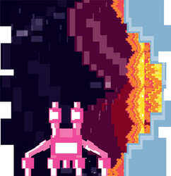 Pixel Monsters Virus Vector Images (over 100)