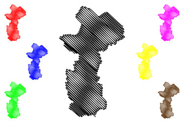 India Uttar Pradesh Map Vector Images (over 390)