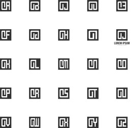 Initial letter br logo template design Royalty Free Vector