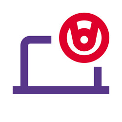 Integrated camera in laptop for calls Royalty Free Vector