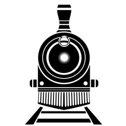 Retro train vintage symbol emblem label Royalty Free Vector