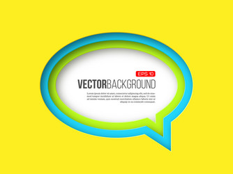 Paper white round speech bubbles Royalty Free Vector Image