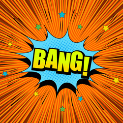 Comic bright template Royalty Free Vector Image