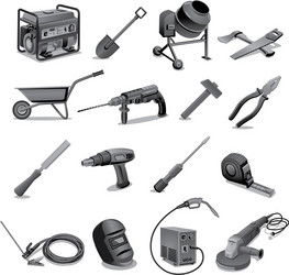 Construction tools set Royalty Free Vector Image