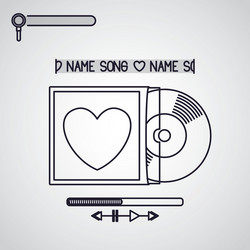 Music player design Royalty Free Vector Image - VectorStock