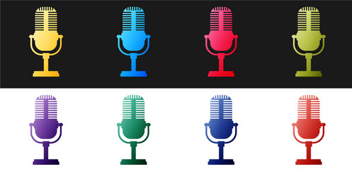 Black and White Microphone Icon Vector Images (over 13,000)