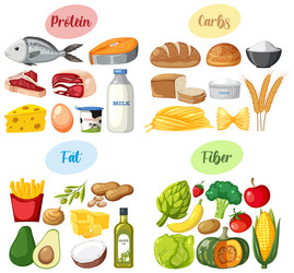 Food nutrition groups pyramid Royalty Free Vector Image