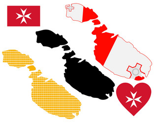 Malta Flag Map Vector Images (over 510)