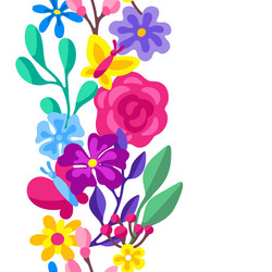 Blooming spring flowers Royalty Free Vector Image
