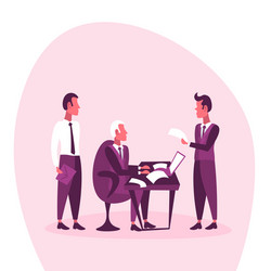 Interview panel Royalty Free Vector Image - VectorStock
