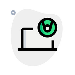 Integrated camera in laptop for calls Royalty Free Vector