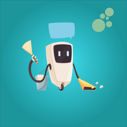 Modern robots cartoon friendly mascots colorful Vector Image