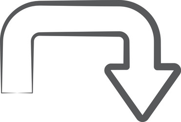 Turn down Royalty Free Vector Image - VectorStock