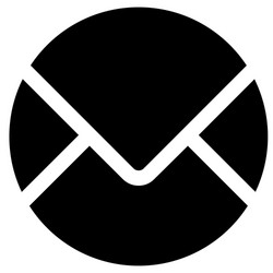 At email round icon Royalty Free Vector Image - VectorStock