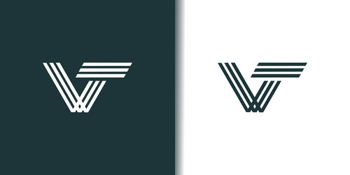 Letter v logo design element with modern concept Vector Image