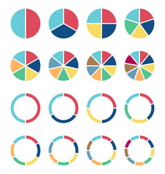 Circle charts Royalty Free Vector Image - VectorStock