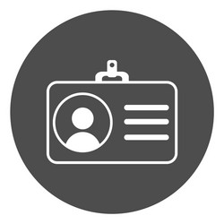 Identity card personal identification person id Vector Image