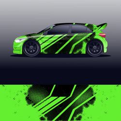 Racing car wrap purple design custom livery Vector Image