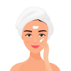 Face skin care treatments Royalty Free Vector Image