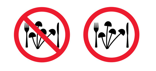 Inedible not for human consumption stop poisonous Vector Image