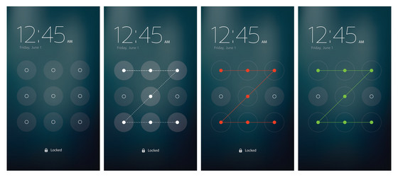Mobile ui unlocking Royalty Free Vector Image - VectorStock