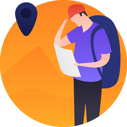 Reading map Royalty Free Vector Image - VectorStock