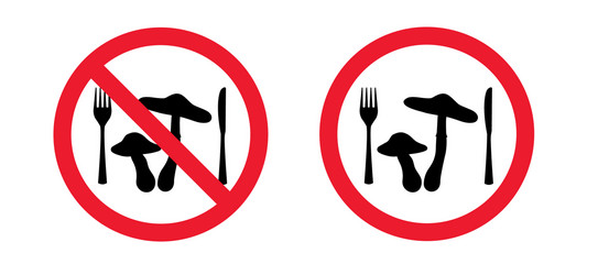 Inedible not for human consumption stop poisonous Vector Image
