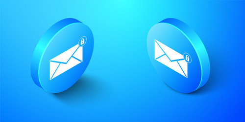 Black and white email message lock password icon Vector Image