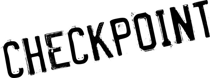 Checkpoint rubber stamp Royalty Free Vector Image