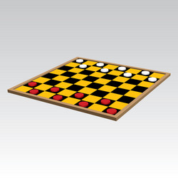 Draughts Board Game Vector Images (over 110)