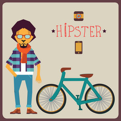 Hipster word made of triangles Royalty Free Vector Image