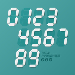 Digital number eight Royalty Free Vector Image