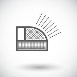 Cars with parking signal Royalty Free Vector Image