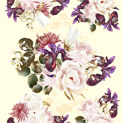 Romantic Floral Seamless Pattern Royalty Free Vector Image