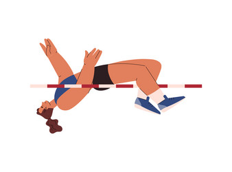 High Jump Track and Field Vector Images (over 300)