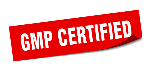 Gmp certified sticker label Royalty Free Vector Image