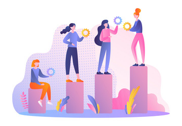 Employee performance evaluation work improvement Vector Image