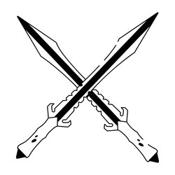 Roman swords Royalty Free Vector Image - VectorStock