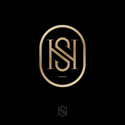 Noble logo n monogram red hoes shop emblem Vector Image