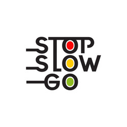 Stop sign icon logo design Royalty Free Vector Image