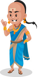 Tenali ramakrishna cartoon character Royalty Free Vector