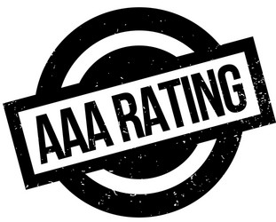 Aaa rating rubber stamp Royalty Free Vector Image