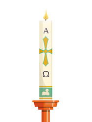 Paschal Candle Cross Vector Images (69)