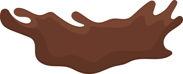 Four chocolate smudges Royalty Free Vector Image