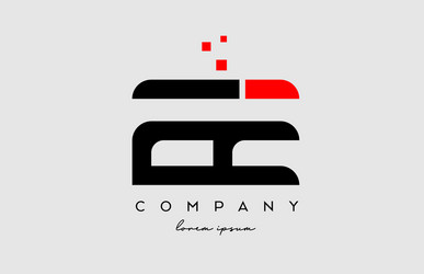 Ee connected alphabet letter logo icon Royalty Free Vector