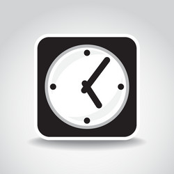 Pixel clock Royalty Free Vector Image - VectorStock